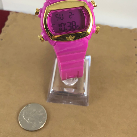 adidas | Accessories | Adidas Pink And Gold Sports Watch | Poshmark